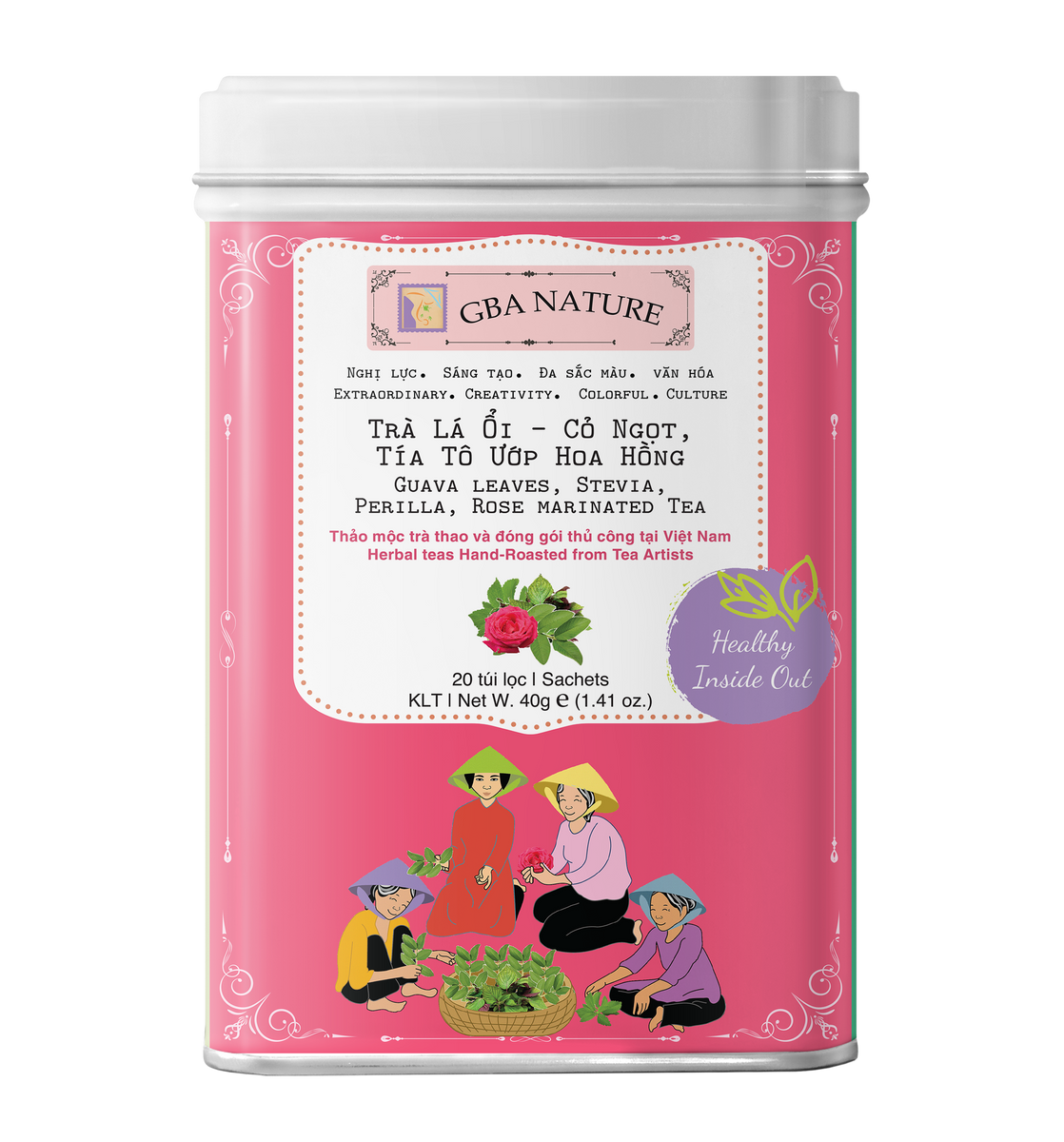 Guava Leaves, Stevia, Perilla, Rose Marinated Tea – GBA Nature