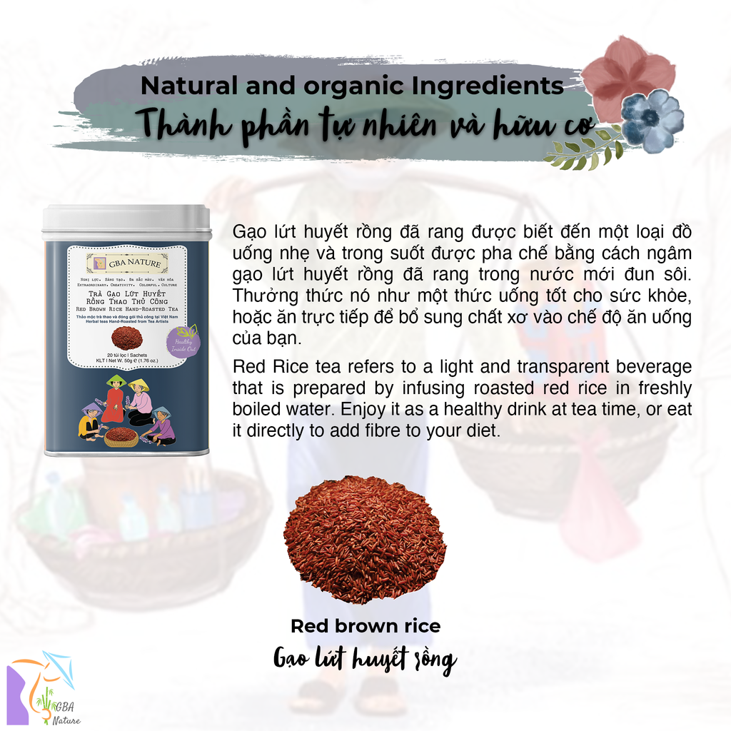 Red Brown Rice Hand - Roasted Tea – GBA Nature